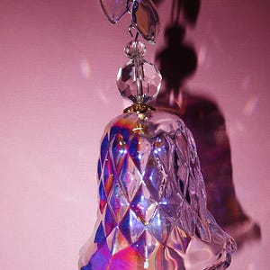 Glass Wind Chime L Glass Windchime L Iridescent Wind Chime L Hanging ...