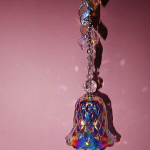Glass Wind Chime L Glass Windchime L Iridescent Wind Chime L Hanging ...