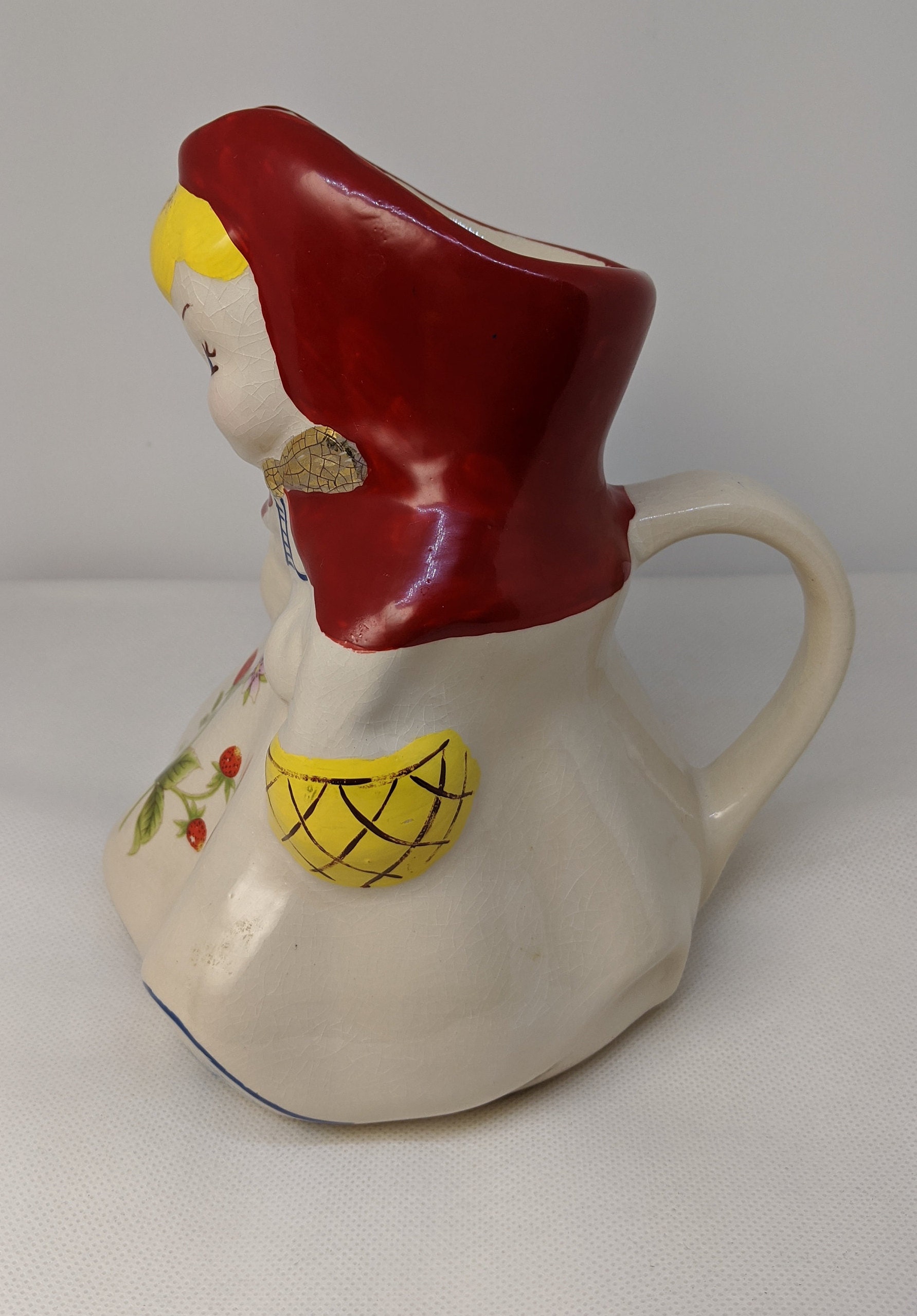 1950s Hull Pottery Little Red Riding Hood Pitcher - Etsy