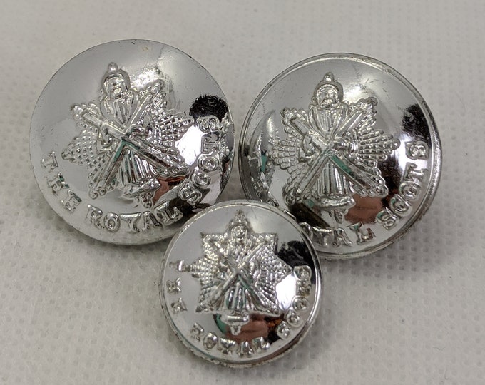 Vintage 1940s-1960s Royal Scots British Uniform Buttons - Etsy