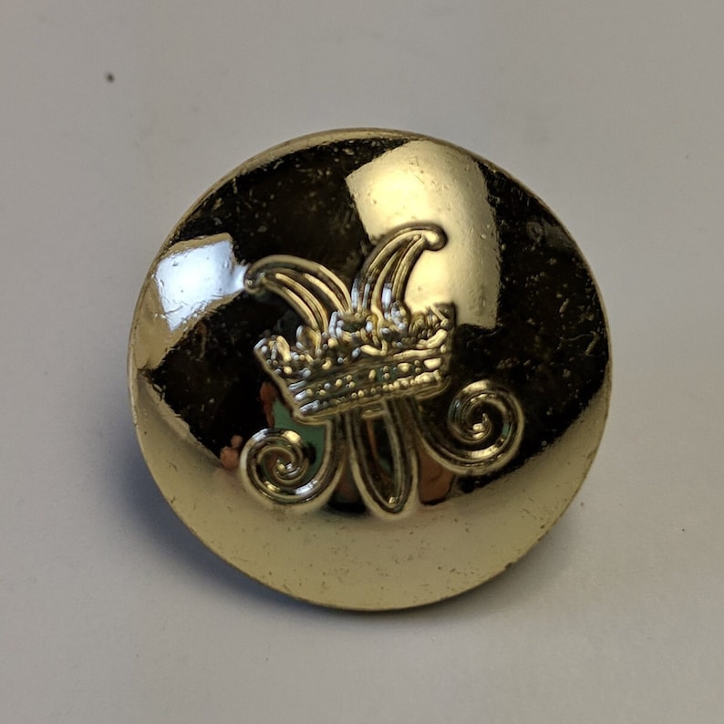 Vintage 1940s WWII British Uniform Brass Coat Buttons— Crown and ...