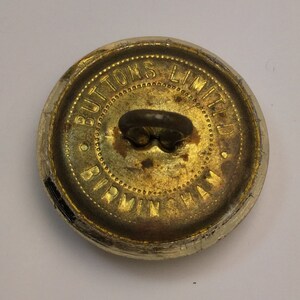 Set of 16 Gold Brass—8 Coat Buttons + 8 Cuff Buttons—vintage 1950s ...