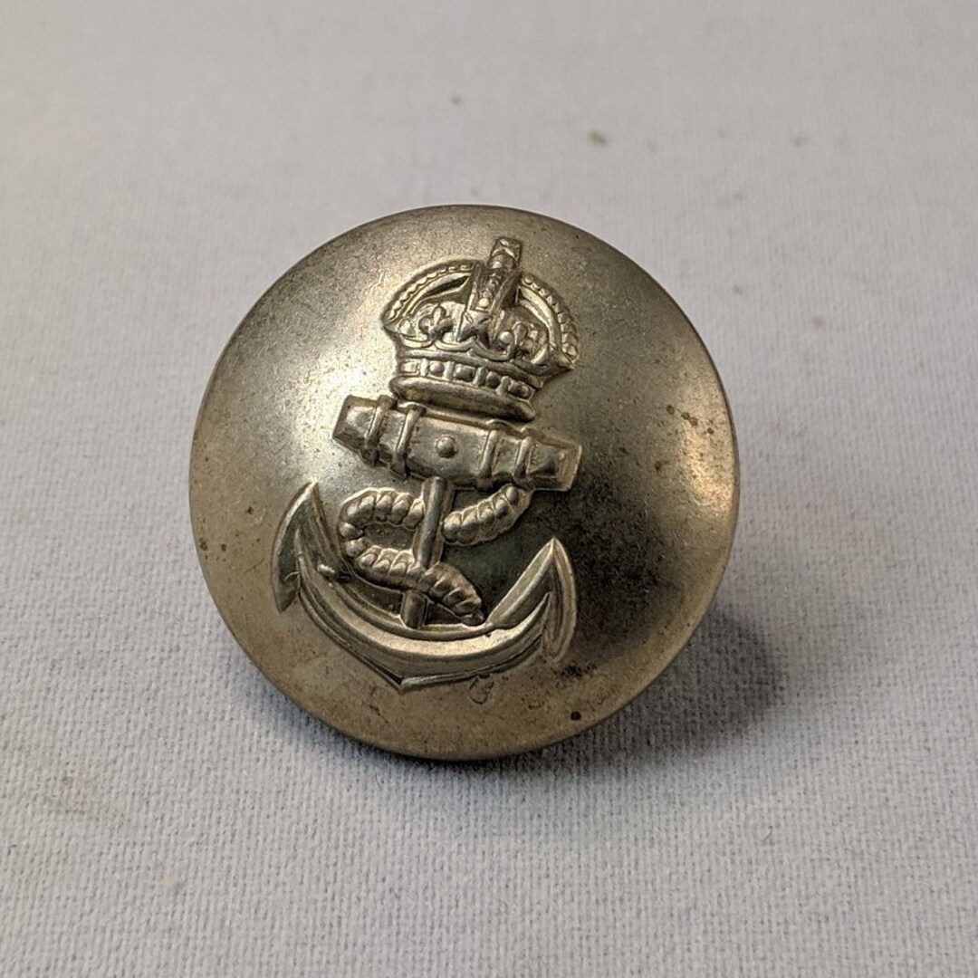 Set of 8 Vintage C1930s-1950s Royal Navy Uniform Buttons King George ...