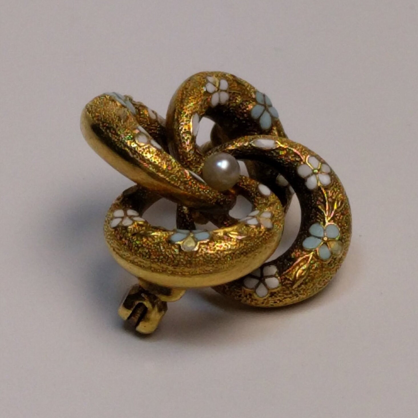 Victorian 14k Petite Love Knot Pin - Etsy