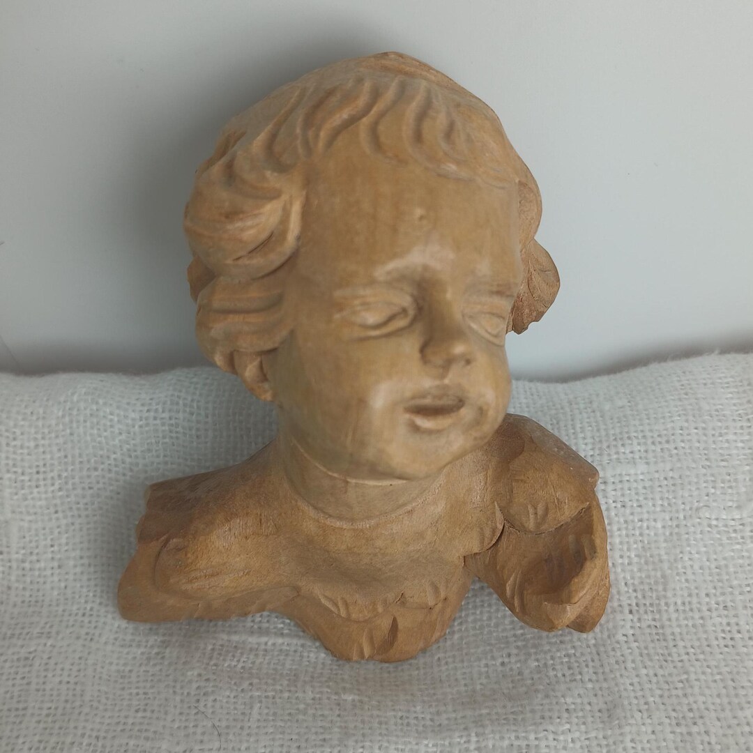 Italian Wood Carved Putti Angel - Etsy