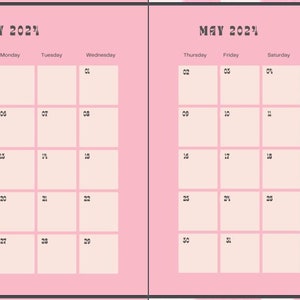 Digital 2024 Calendar Printable, Financial Tracker, Goal Setting ...