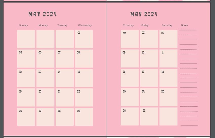 Digital 2024 Calendar Printable, Financial Tracker, Goal Setting ...
