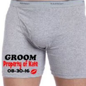 Personalized Groom Boxer Briefs - Etsy