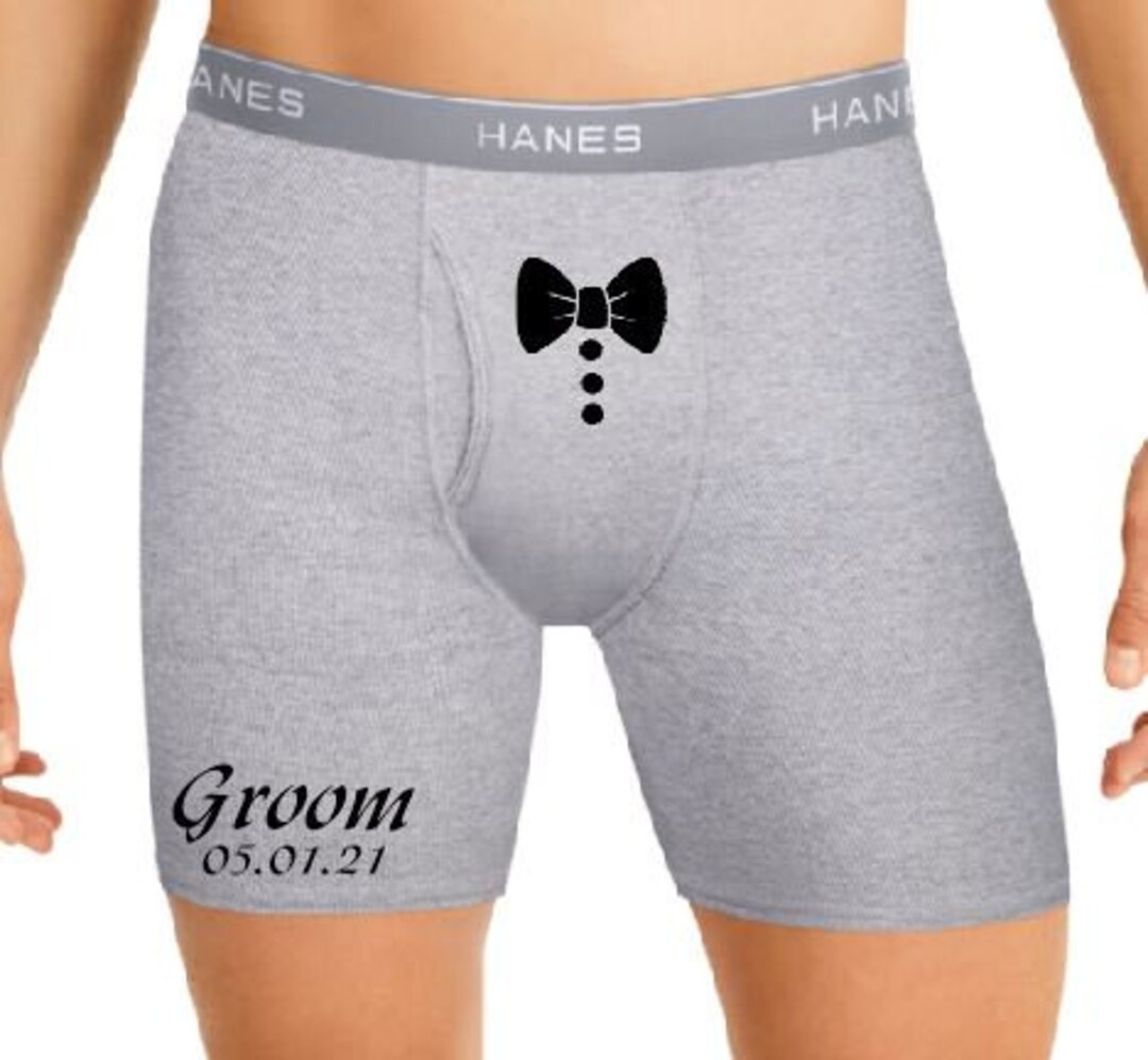Groom Boxer Briefs Personalized Groom Boxer Briefs Groom Party Ts
