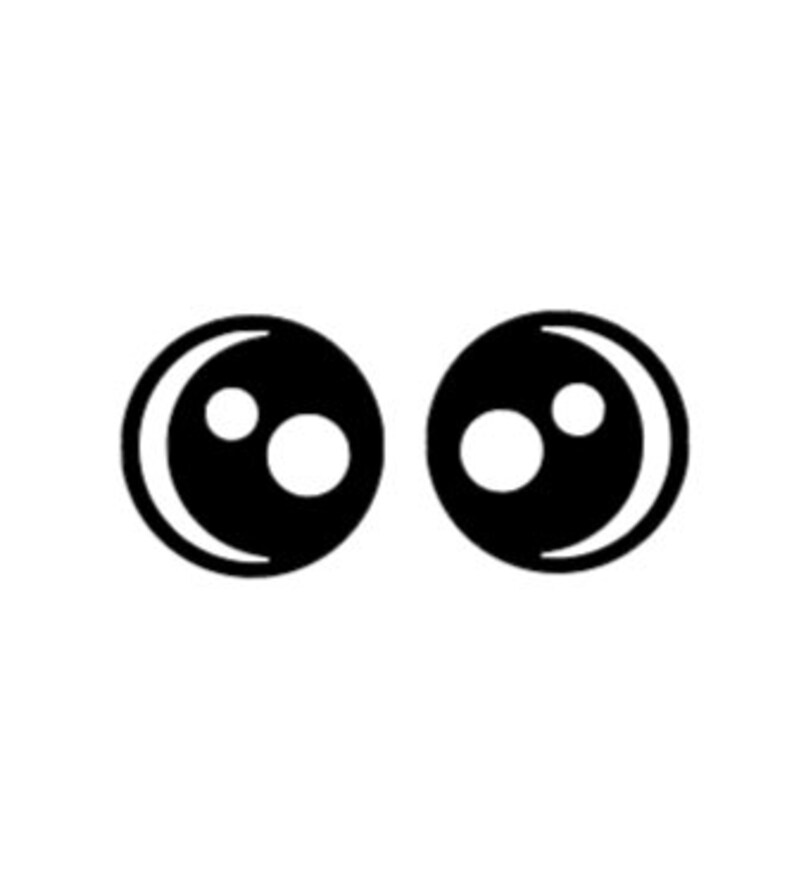 Basic Eyes, Basic Felt Eyes, Kawaii Eyes, Felt Eyes - Etsy
