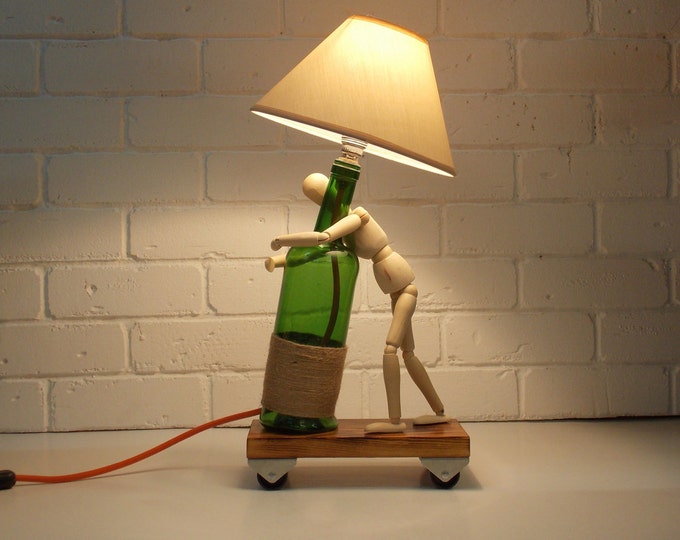 Industrial Lamp/lamp Office/industrial Lamp With Wood - Etsy