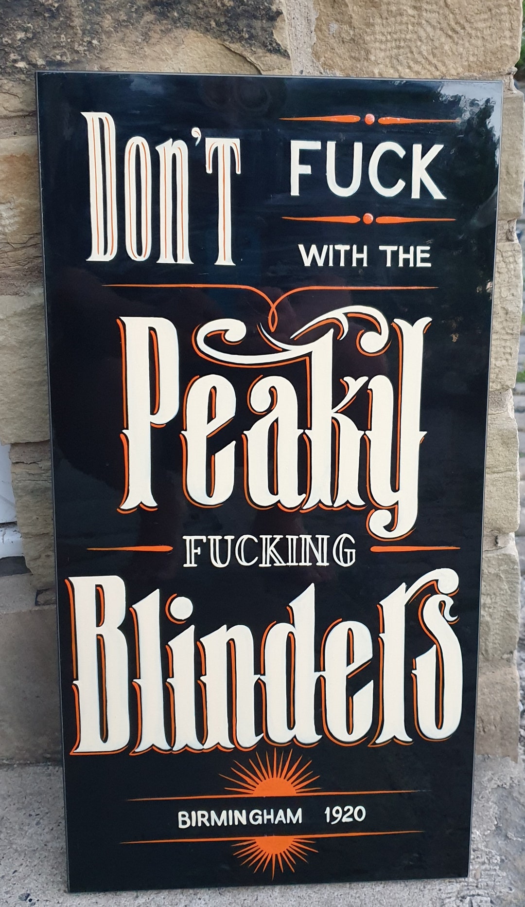 Handpainted Peaky Blinders Wall Sign - Etsy