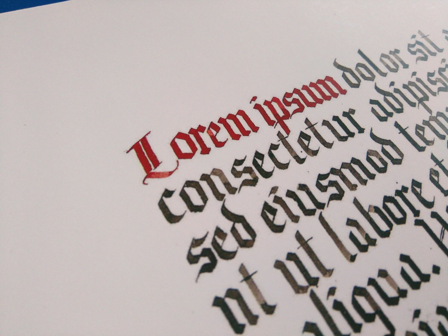 Lorem ipsum, Calligraphy, Lettering, wall art print, loremipsum, gothic ...