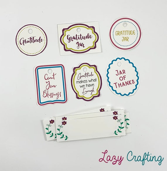 Gratitude Jar Label Download | Etsy