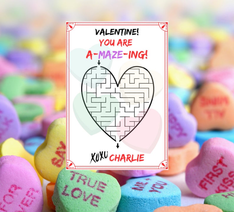 EDITABLE Printable Mini Game Valentine's Day Cards, Classroom Valentine ...