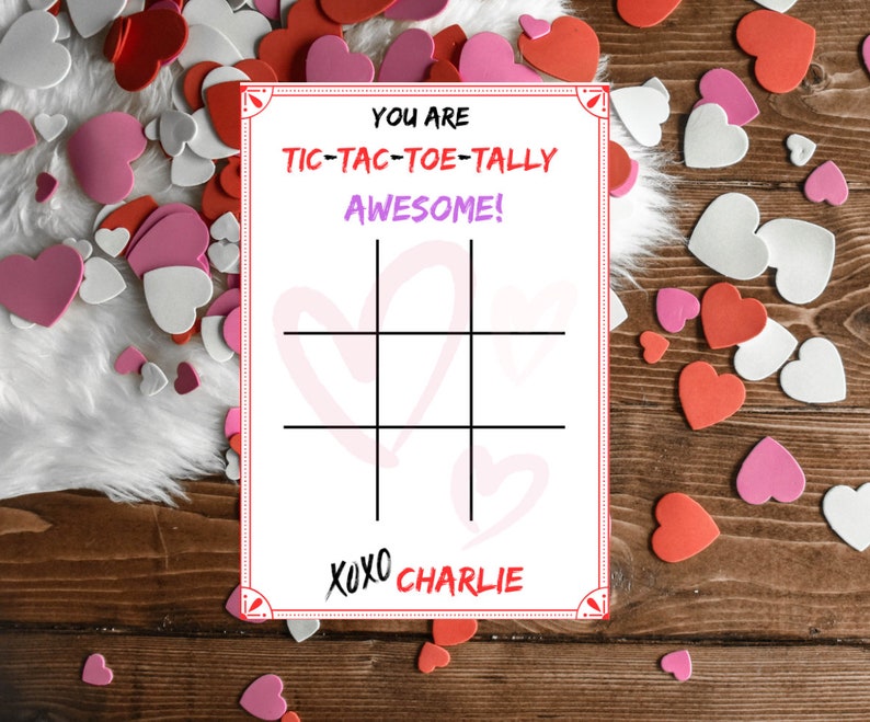 EDITABLE Printable Mini Game Valentine's Day Cards, Classroom Valentine ...