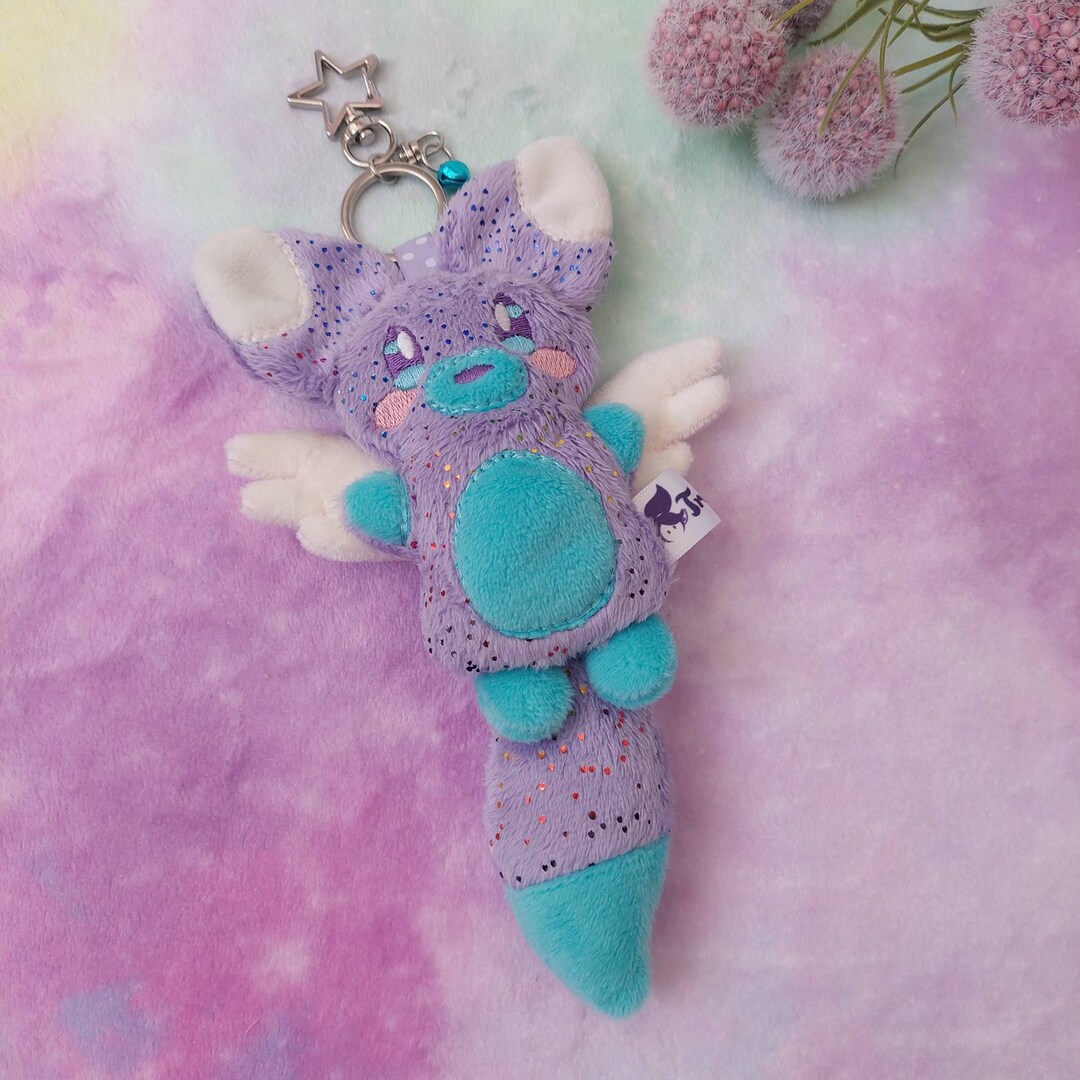 Cute Flying Fox Keychain Inspired by Neopets - Etsy