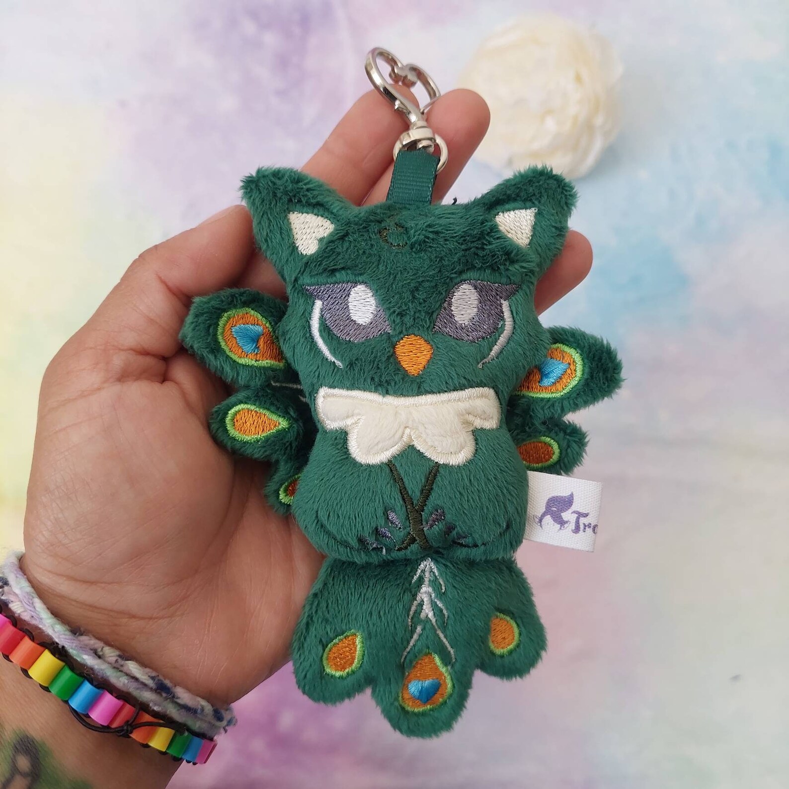 Peacock Griffin Cute Keychain - Etsy