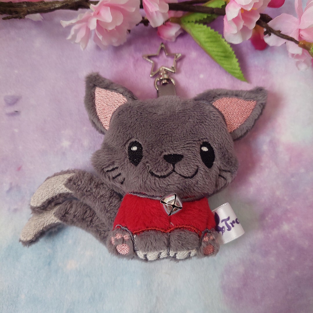 Nekomata Yokai Kawaii Keychain - Etsy