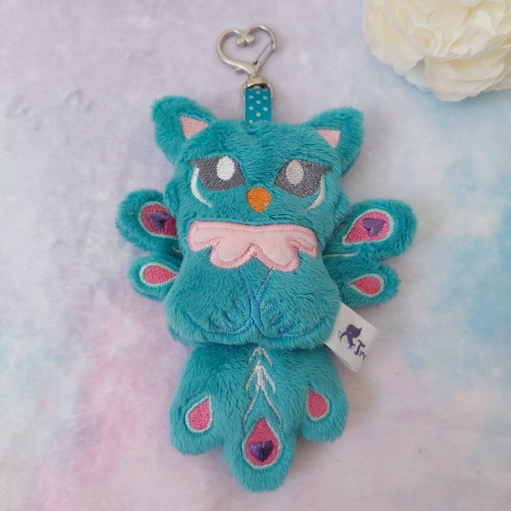 Peacock Griffin Cute Keychain - Etsy