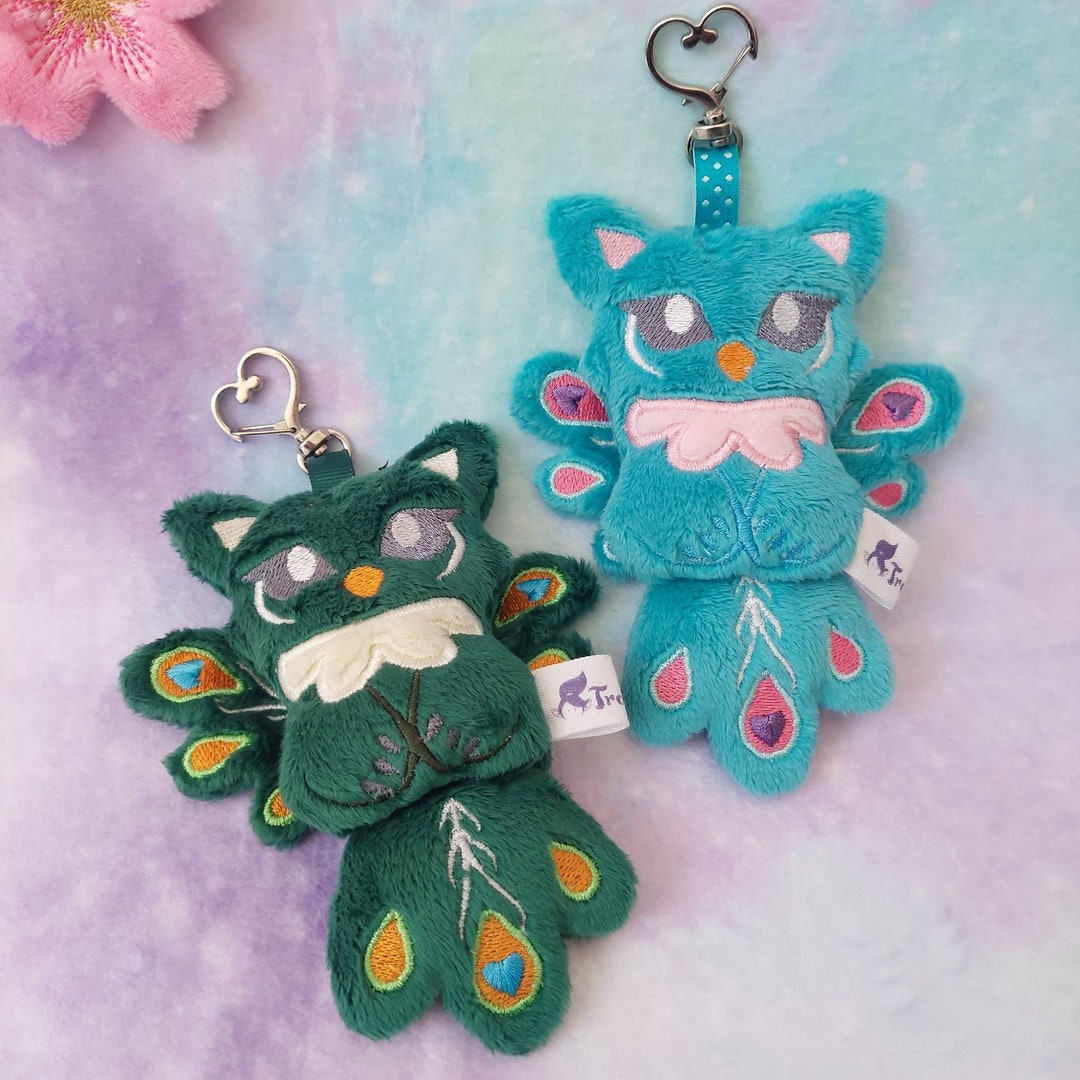 Peacock Griffin Cute Keychain - Etsy