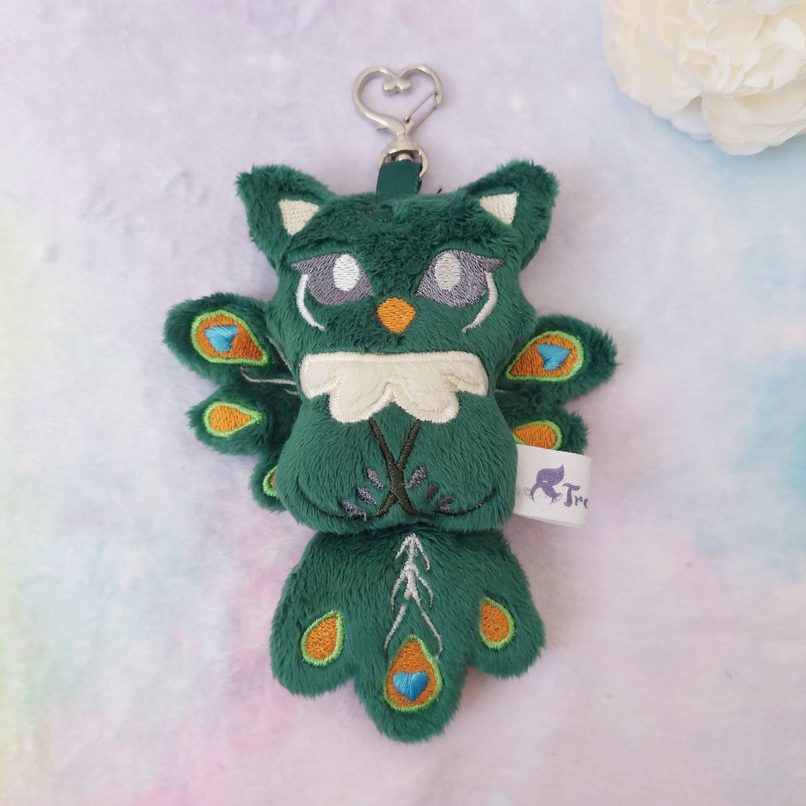 Peacock Griffin Cute Keychain - Etsy