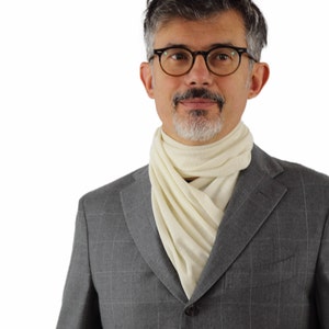 Mens Cashmere Scarf, Yellow, Exclusive Gift for Him. Long Scarf, Hand ...