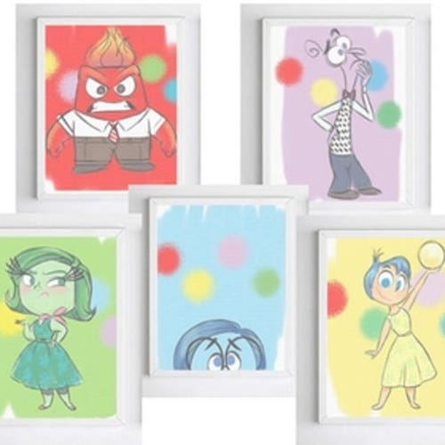 INSIDE OUT Cross Stitch Pattern PDF Embroidery Joy Sadness - Etsy