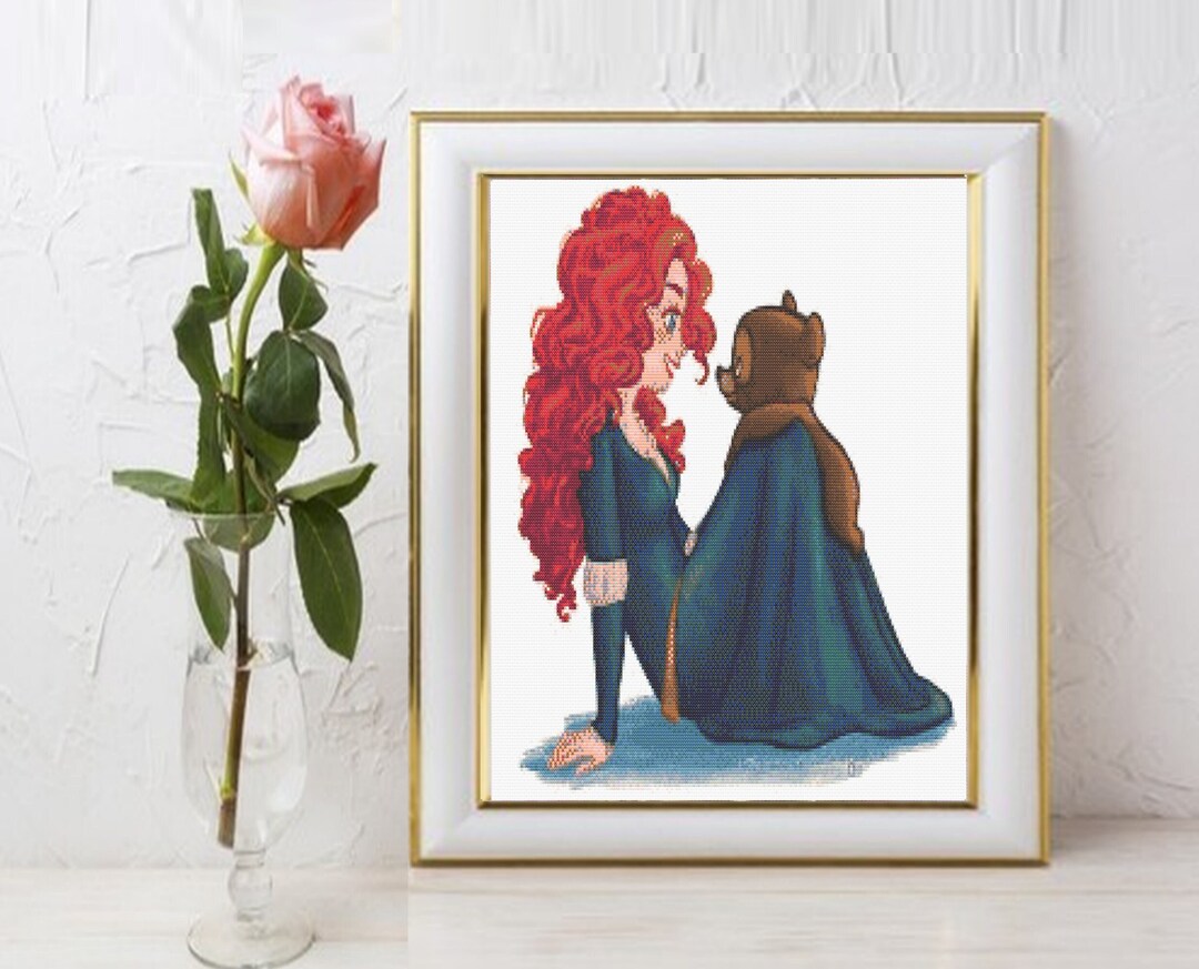 Princess Merida Counted Cross Stitch Pattern, PDF, Pattern Keeper ...