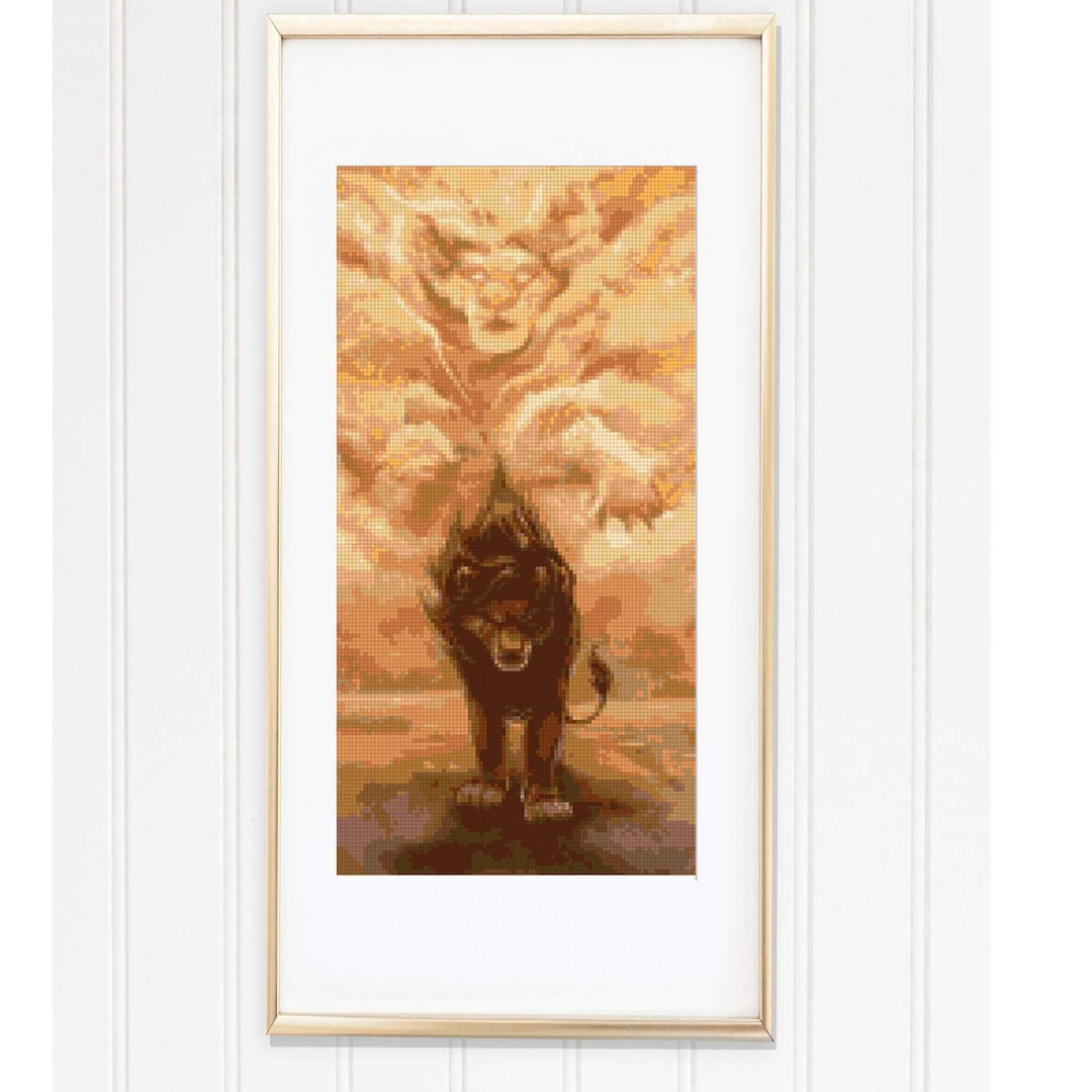 Lion King Simba Counted Cross Stitch Pattern - Etsy
