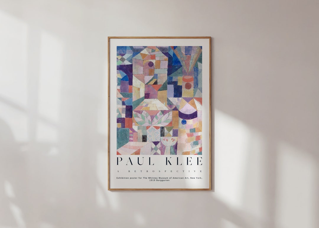 Paul Klee Art Exhibition Poster: Colorful Abstract Print (digital ...