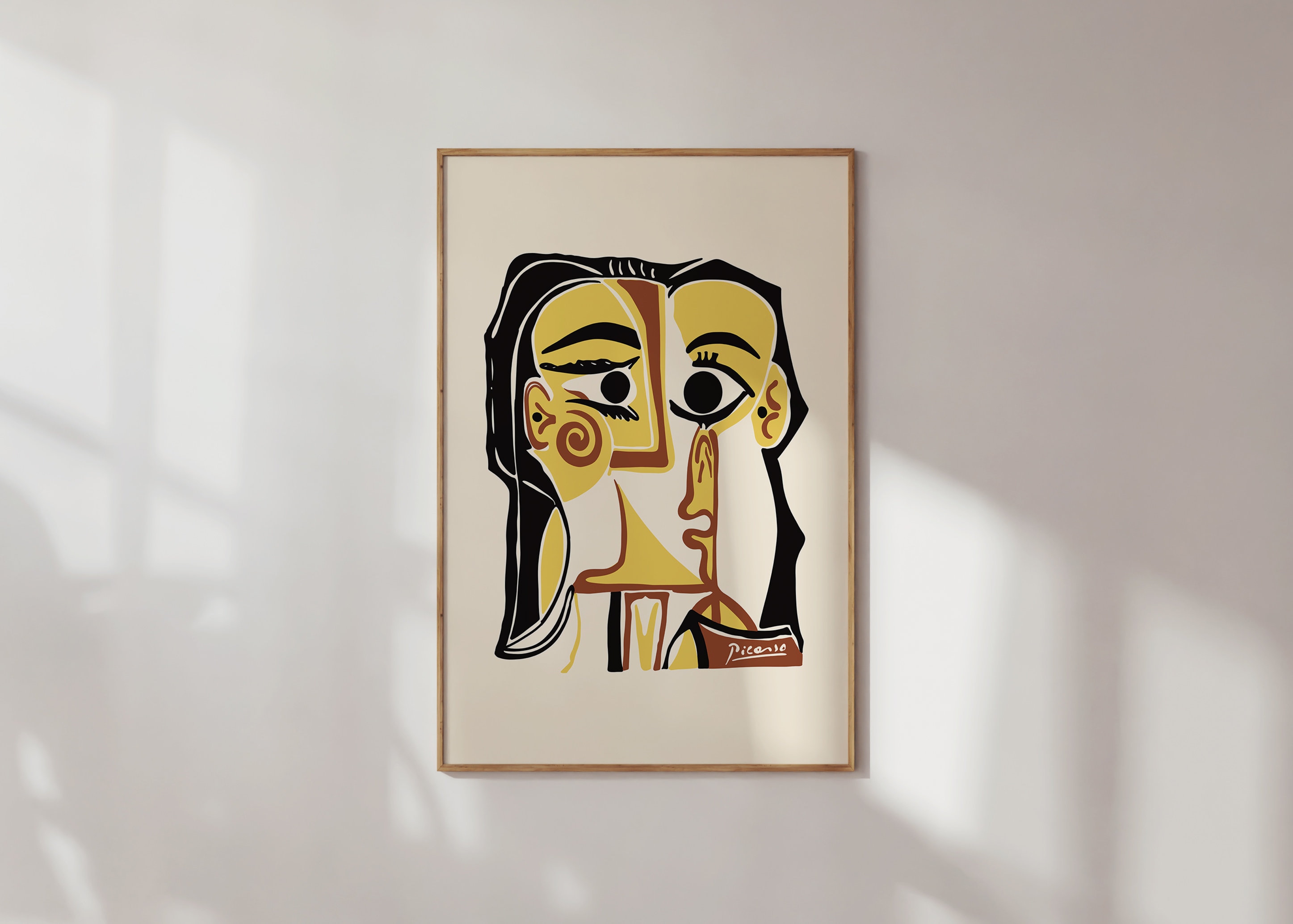 Pablo Picasso Art Print , Muted Tonal Print, Soft Tonal Wall Art ...