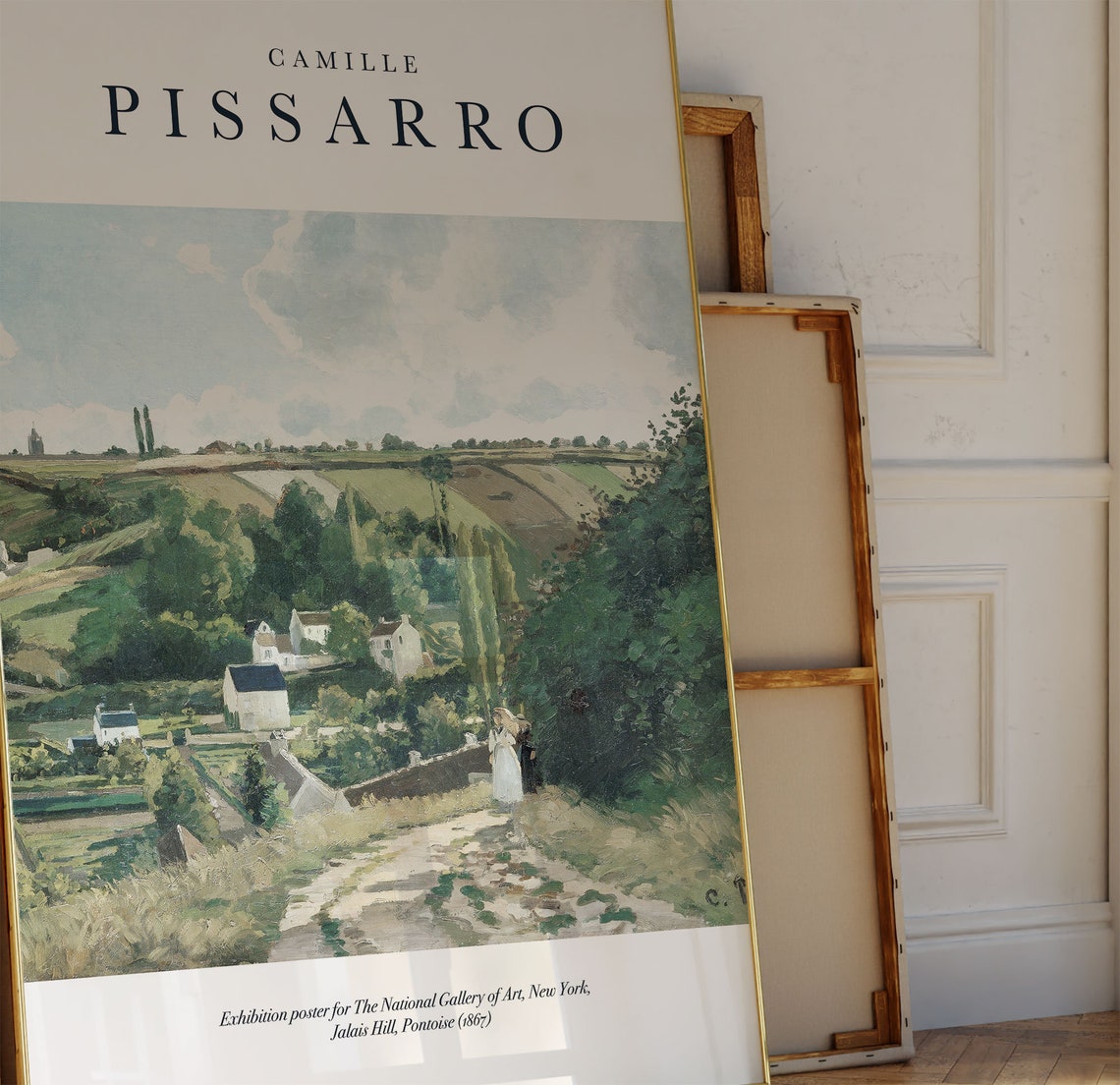 Camille Pissarro Art Exhibition Poster: Colorful Abstract Print ...