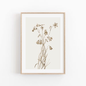 Floral Decor Set of 3, Nature Poster, Minimalist Gallery Wall, Flowers ...