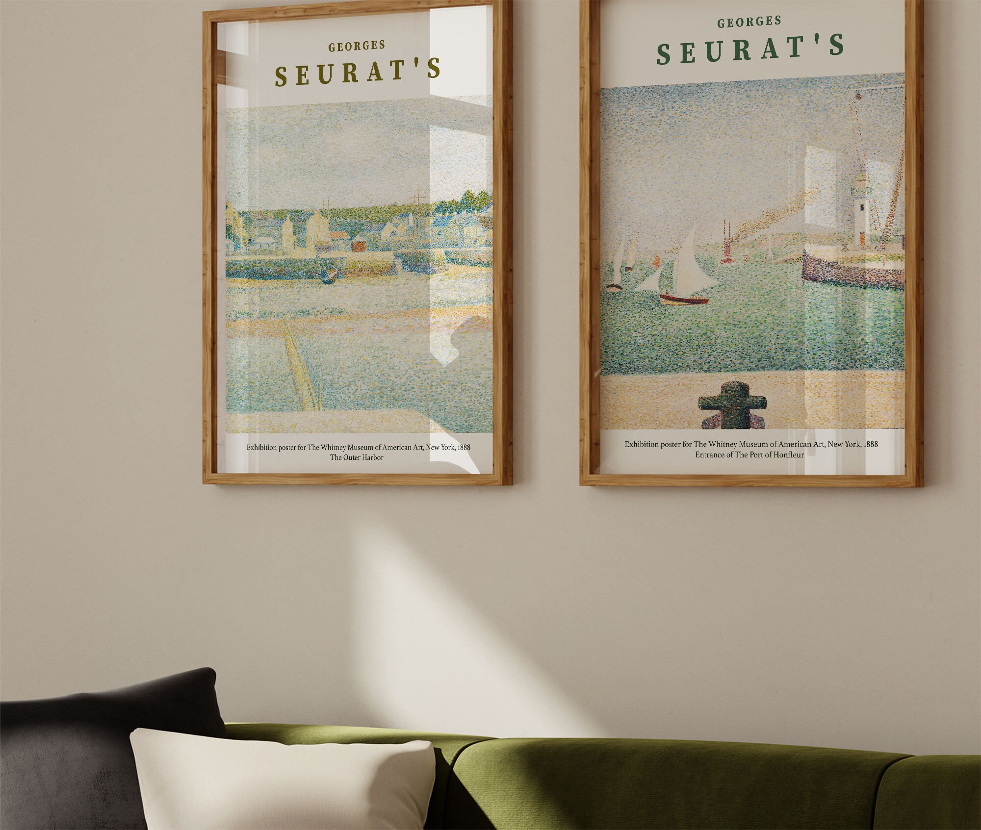 Georges Seurat Art Set of 2, Seurat Print, Vintage Poster, Nature Art ...