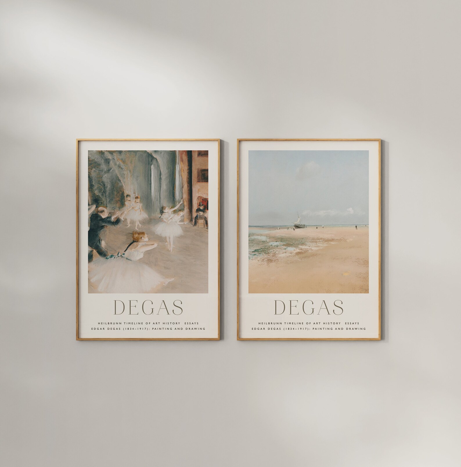 Edgar Degas Art Set of 2, Degas Print, Monet Poster, Nature Art ...