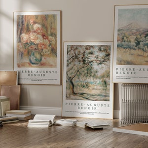 Pierre Auguste Renoir Set of 3, Nature Poster, Gallery Wall Set ...