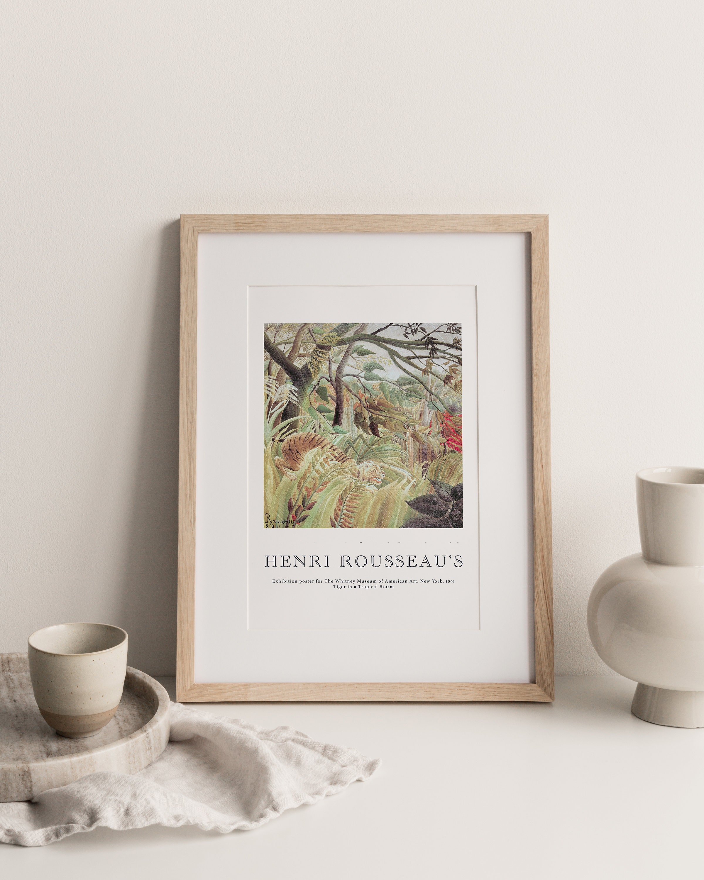 Henri Rousseau Art Print , Vintage Poster, Colorful Print, Oil Painting ...