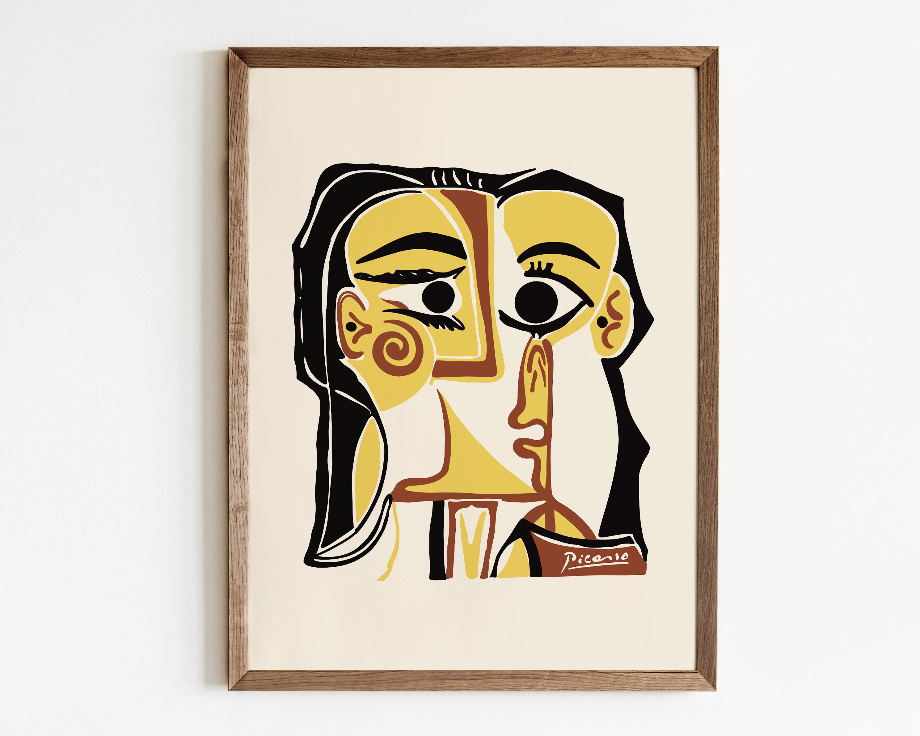 Pablo Picasso Art Print , Muted Tonal Print, Soft Tonal Wall Art ...