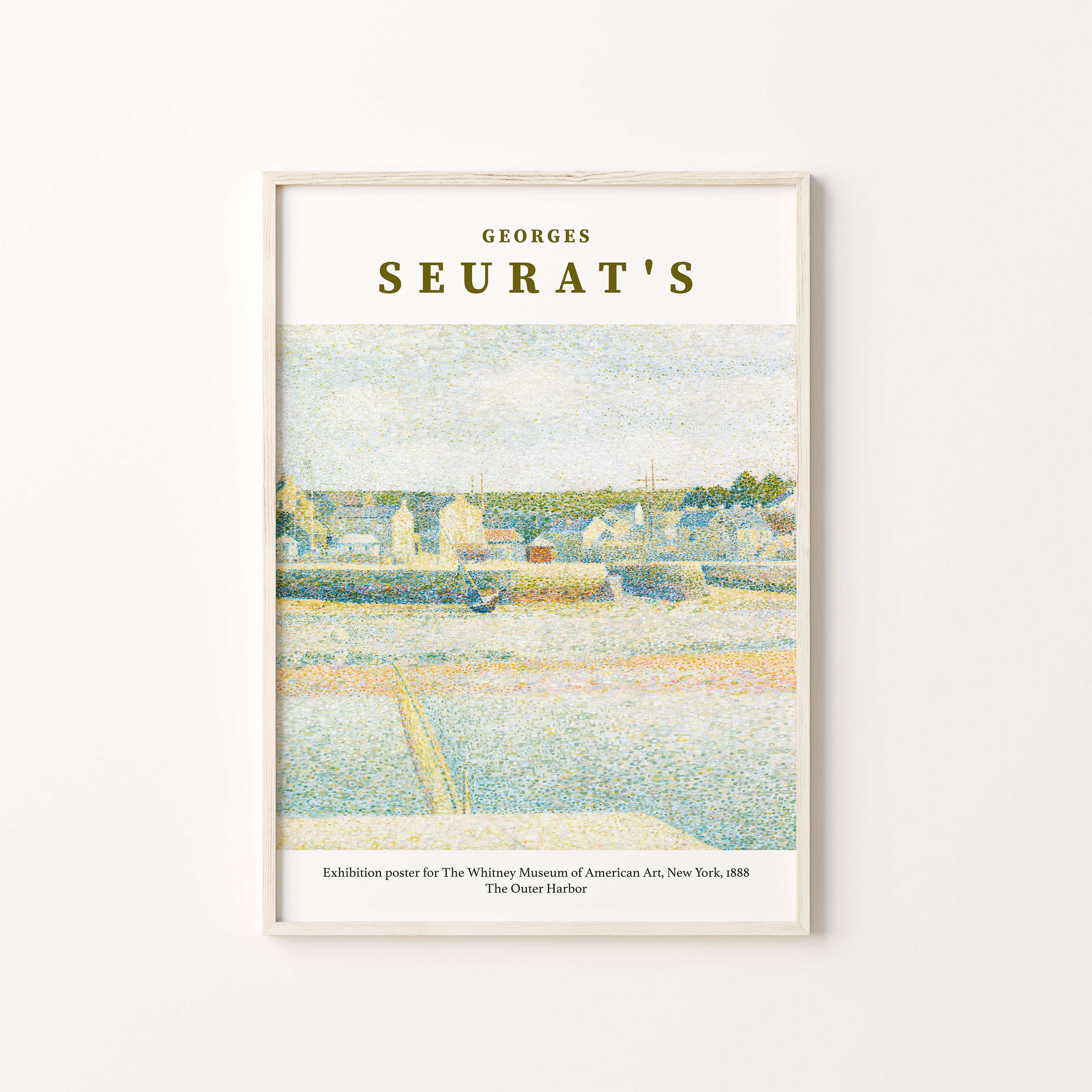 Georges Seurat Art Print , Art Poster, Abstract Poster, Colorful Print ...