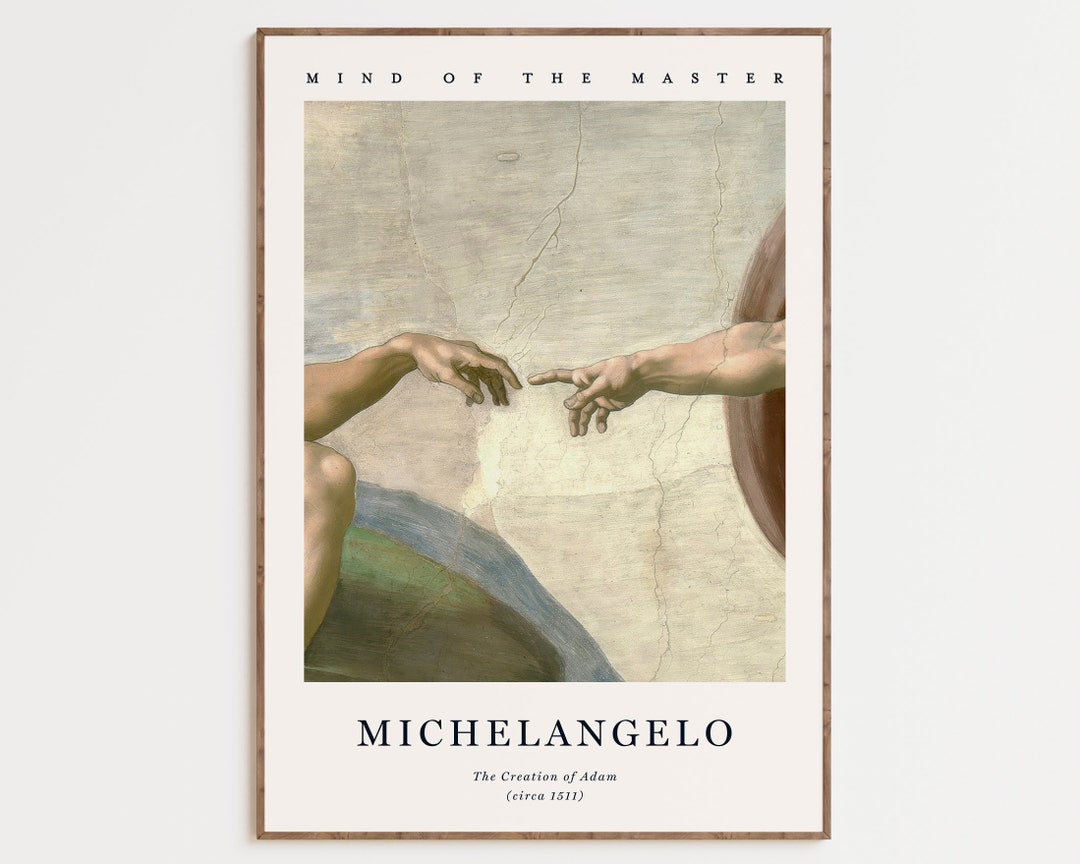 Michelangelo Art Print , Berggruen Cie, Michelangelo Poster, Colorful ...