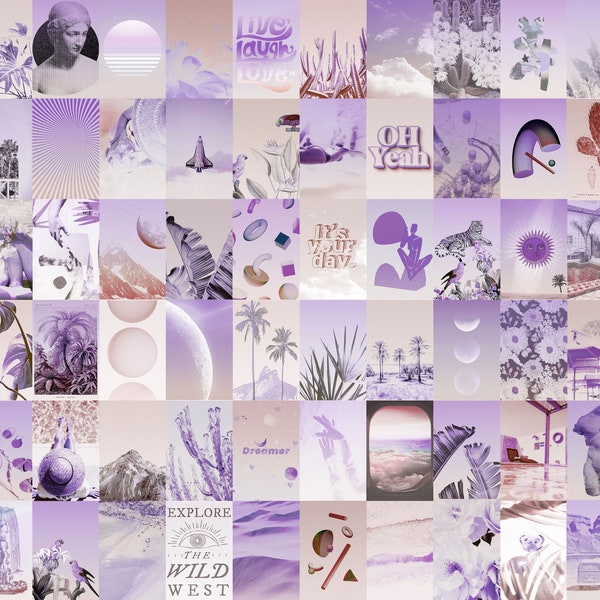 Purple Collage Kit - Etsy