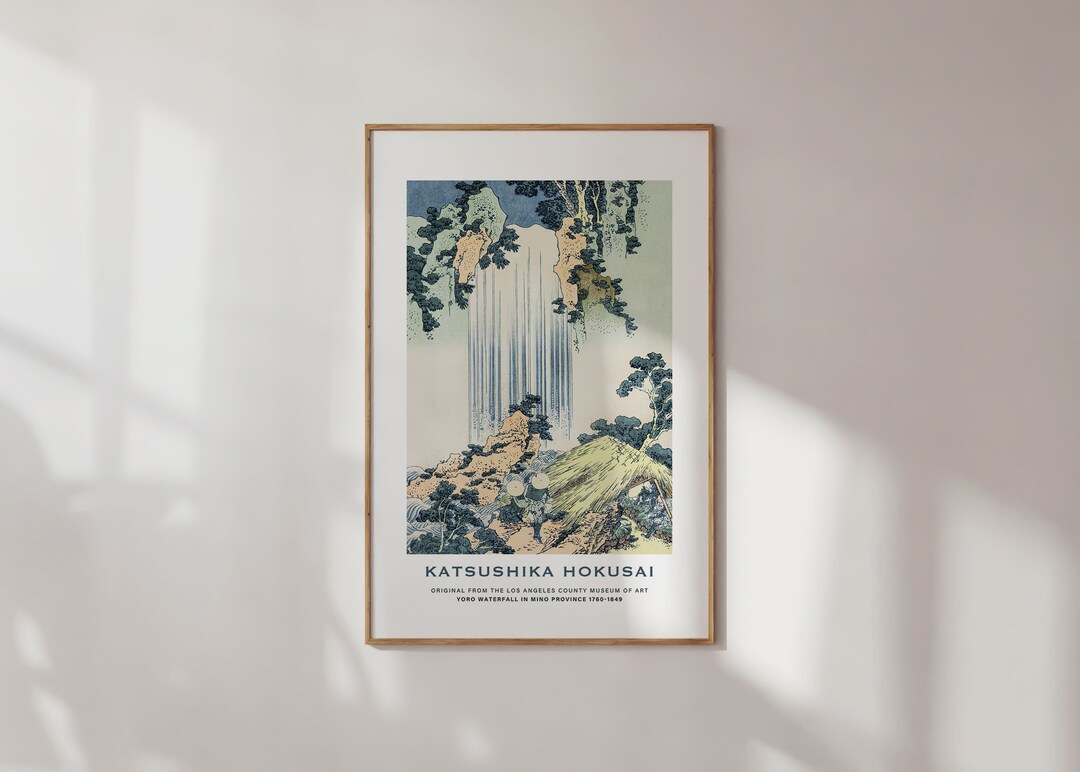 Katsushika Hokusai Art Print , Art Poster, Abstract Poster, Colorful ...