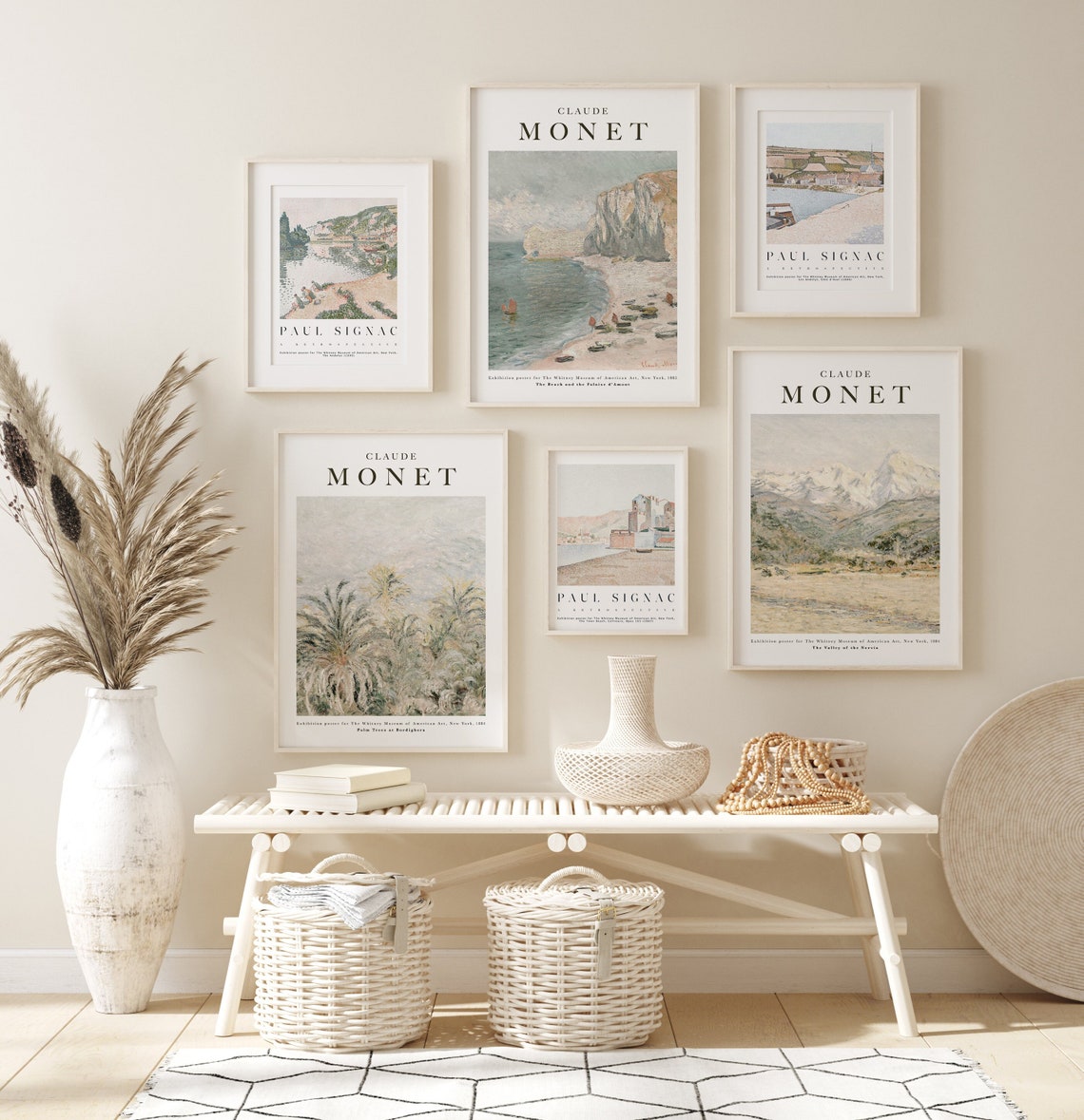 Monet Print Set of 6, Gallery Wall Art, Claude Monet Art Exhibition ...