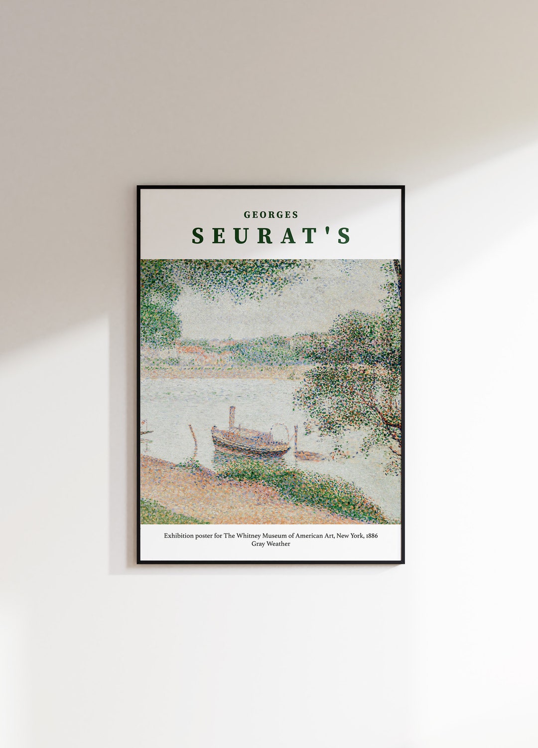 Georges Seurat Art Print , Art Poster, Abstract Poster, Colorful Print ...