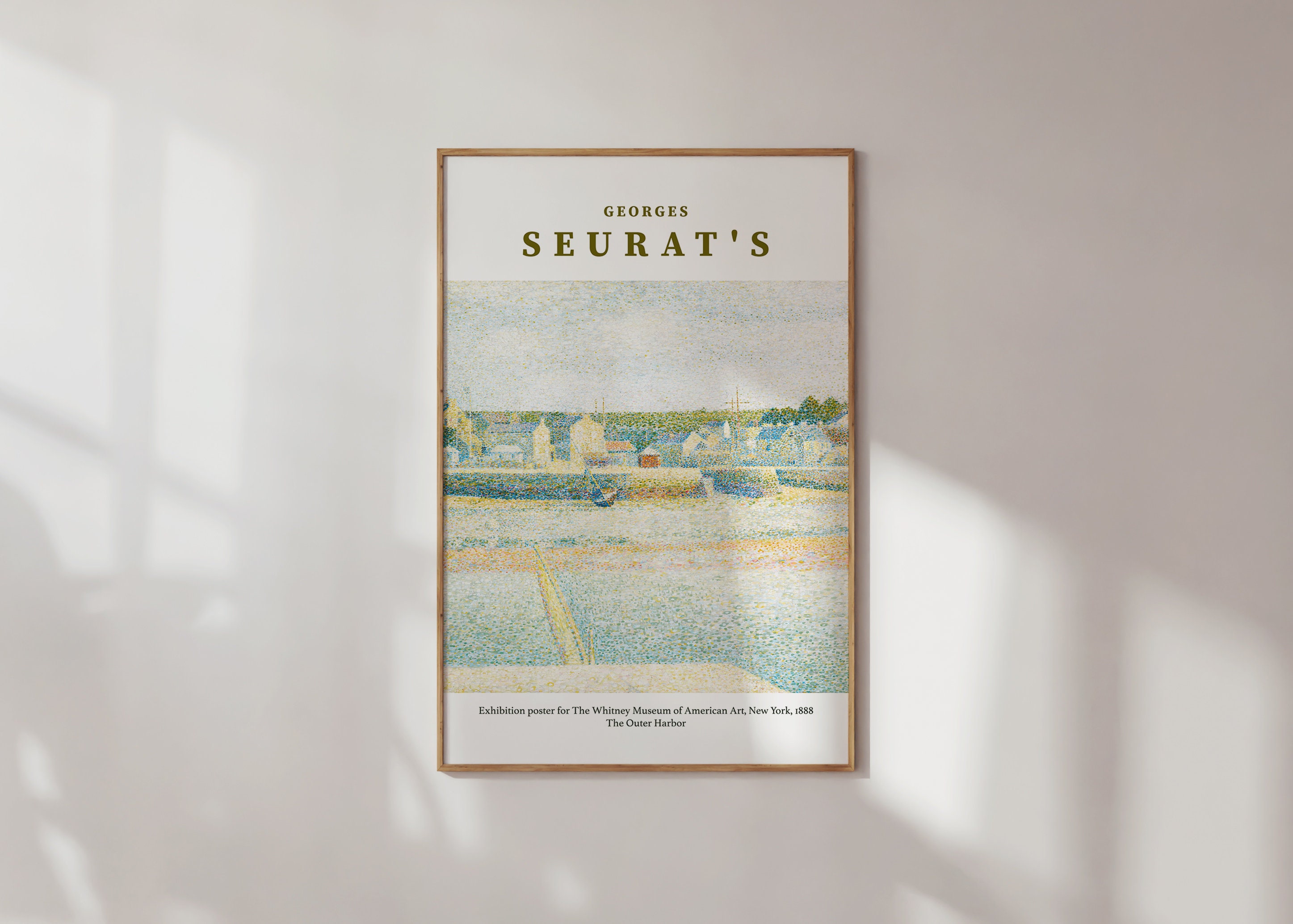 Georges Seurat Art Print , Art Poster, Abstract Poster, Colorful Print ...