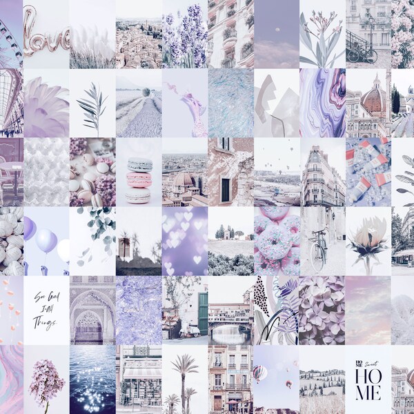 Purple Wall Collage - Etsy