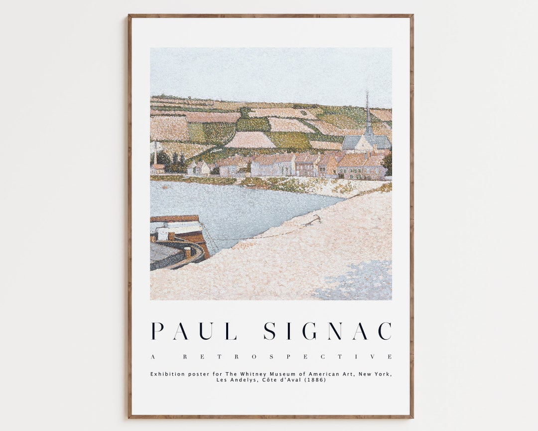 Paul Signac Exhibition Poster, Colorful Abstract Art Print (digital ...