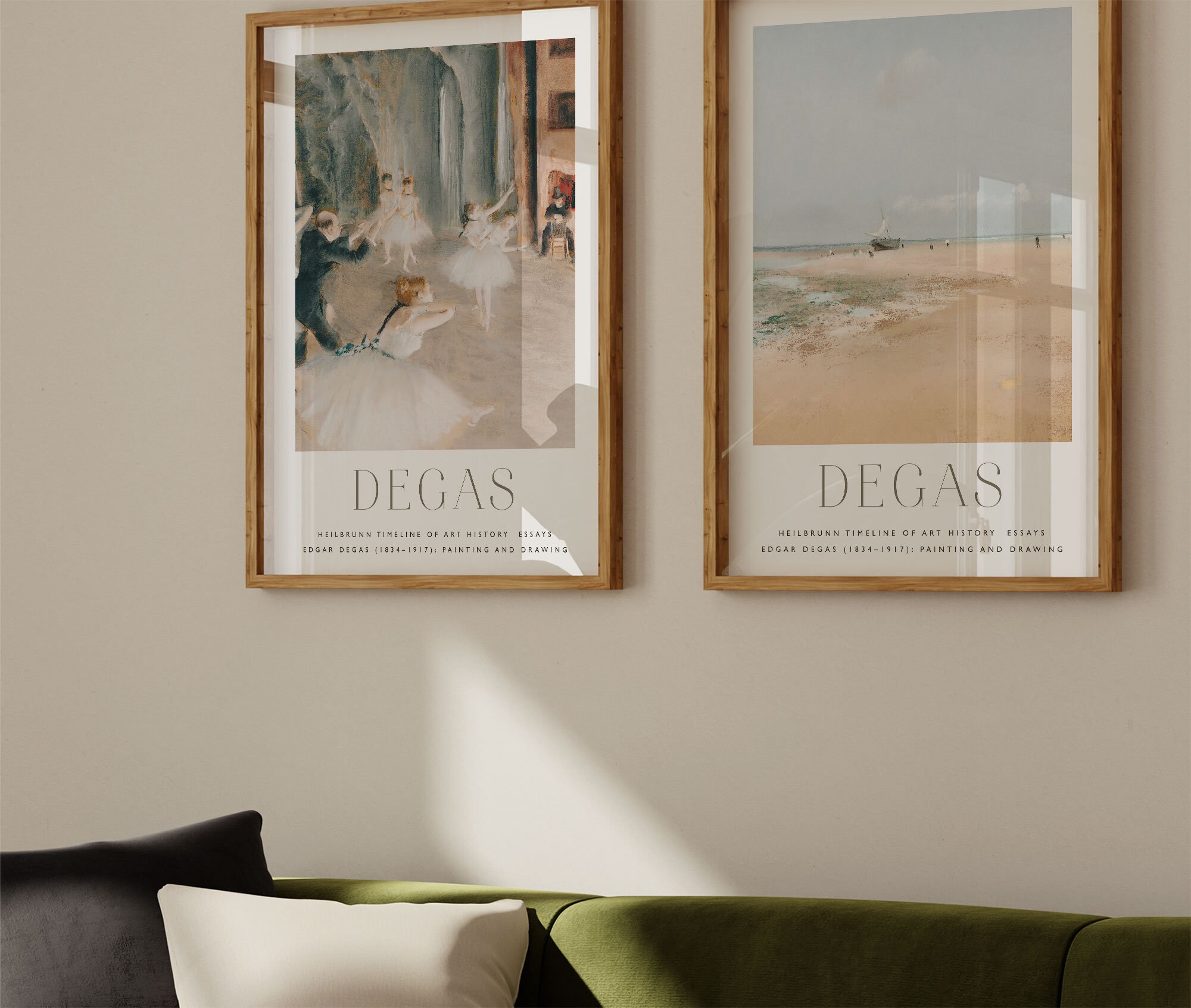 Edgar Degas Art Set of 2, Degas Print, Monet Poster, Nature Art ...