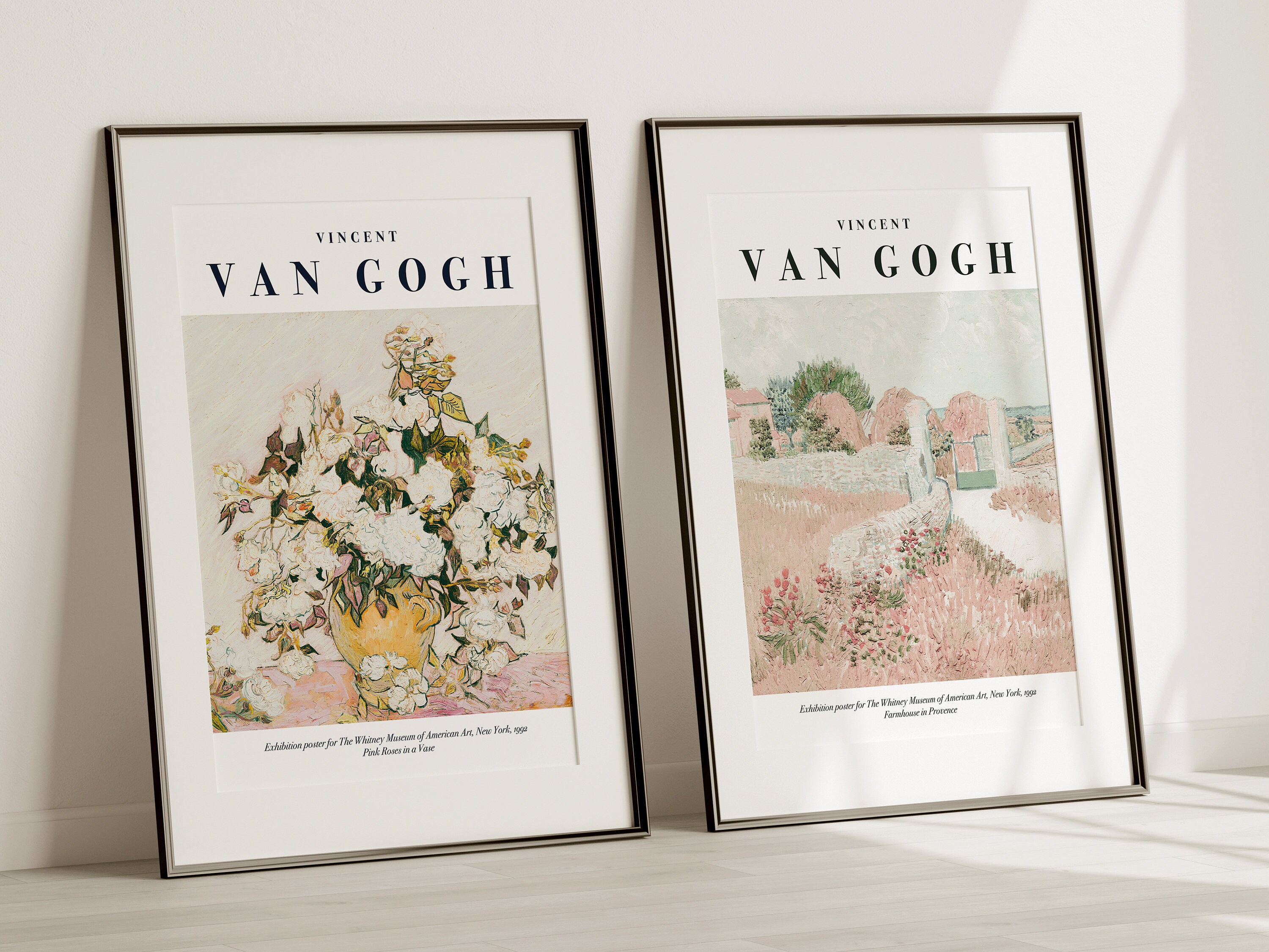 Vincent Van Gogh Art Set of 2 Classic Exhibition Poster - Etsy